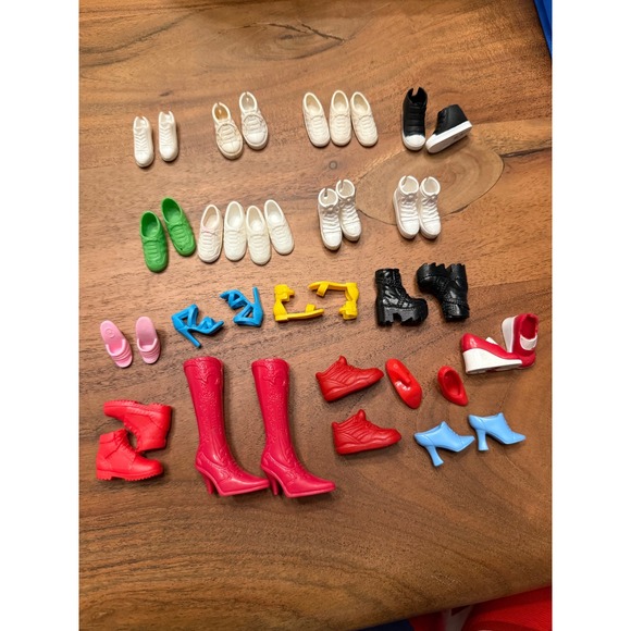 Barbie | Toys | Barbie Doll Shoe Lot Mattel Boots Sneakers Heels ...